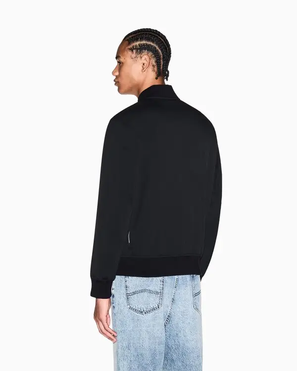 Armani Exchange Minimal Bomber Jacket With Zip
