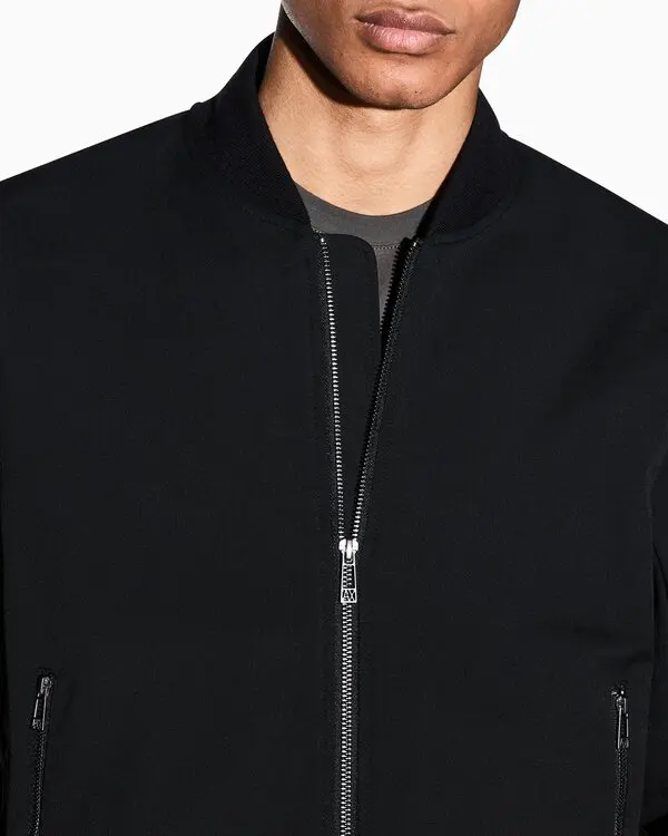 Armani Exchange Minimal Bomber Jacket With Zip