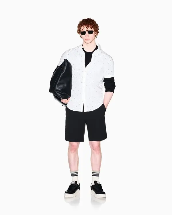 Armani Exchange Cotton Bermuda Shorts