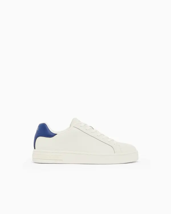 Armani Exchange Sneakers Split Leather With Cotton Lining - Two-tone