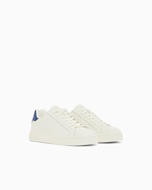 Armani Exchange Sneakers Split Leather With Cotton Lining - Two-tone