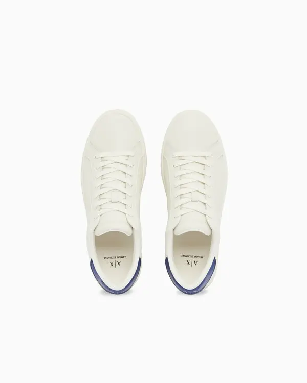 Armani Exchange Sneakers Split Leather With Cotton Lining - Two-tone