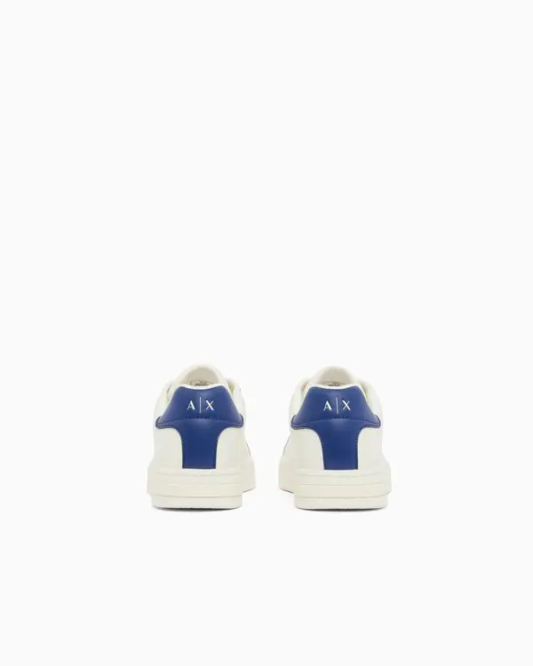 Armani Exchange Sneakers Split Leather With Cotton Lining - Two-tone