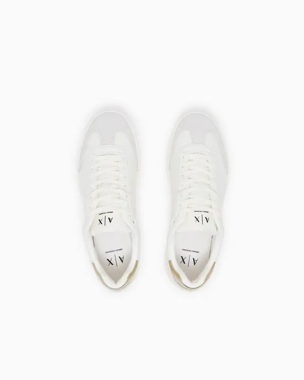 Armani Exchange Technical Fabric Sneakers - White