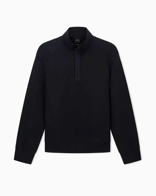 Armani Exchange High-neck Sweatshirt With Zip