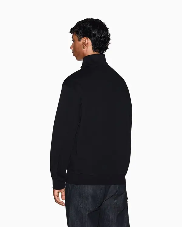 Armani Exchange High-neck Sweatshirt With Zip