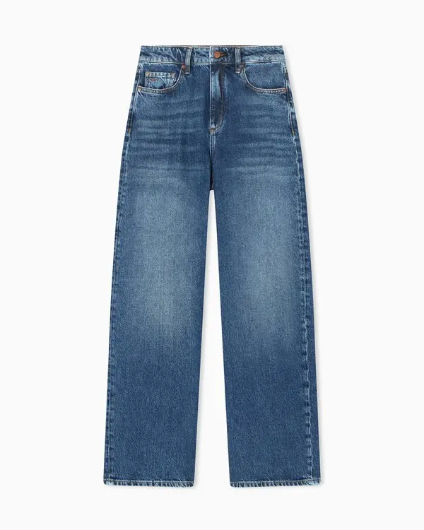 Armani Exchange Relaxed Fit Dark Denim Jeans