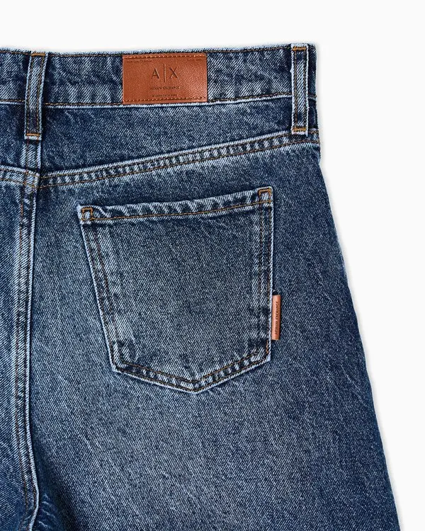 Armani Exchange Relaxed Fit Dark Denim Jeans