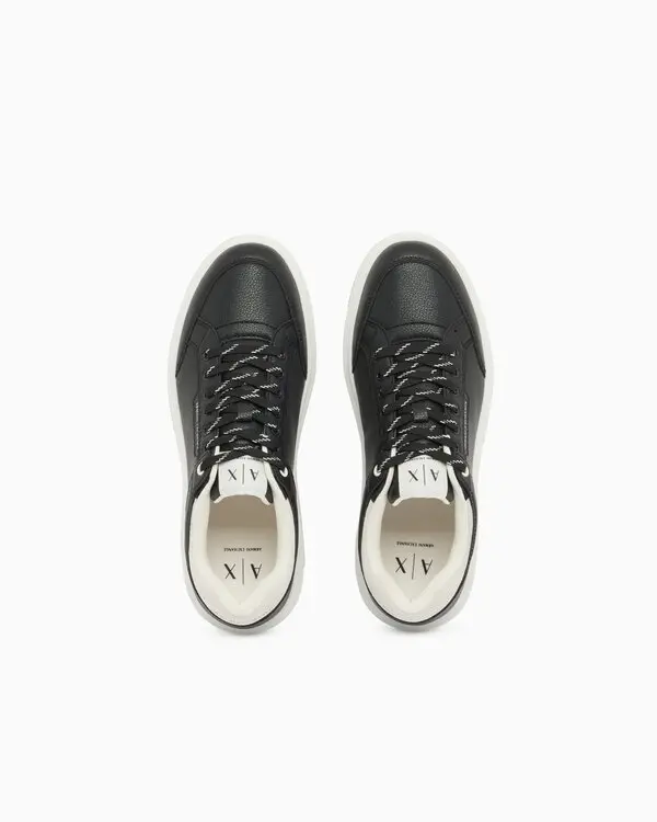 Armani Exchange Urban Chic Suede Sneakers - Black