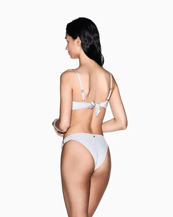 Armani Exchange Stretch Nylon Bikini Bottoms