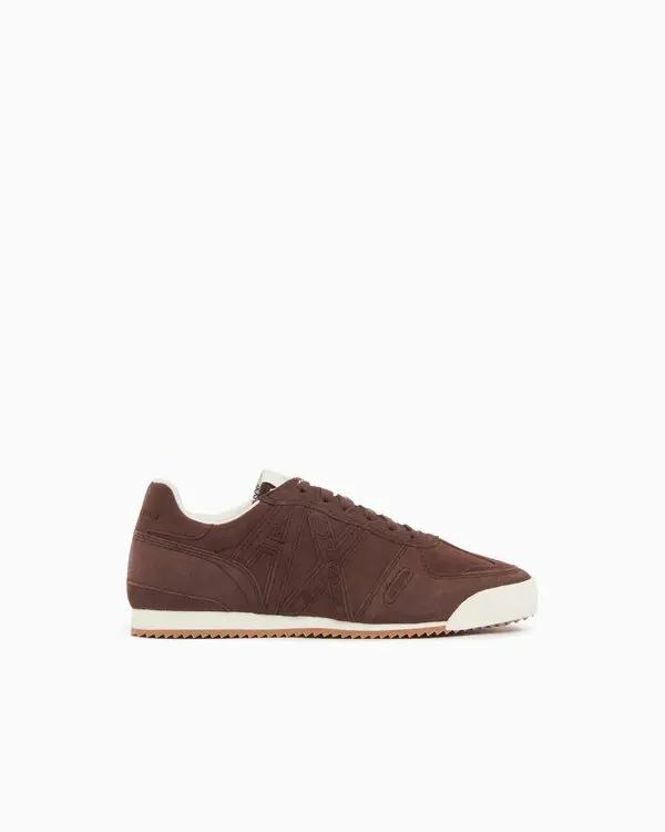 Armani Exchange Technical Fabric Sneakers - Brown