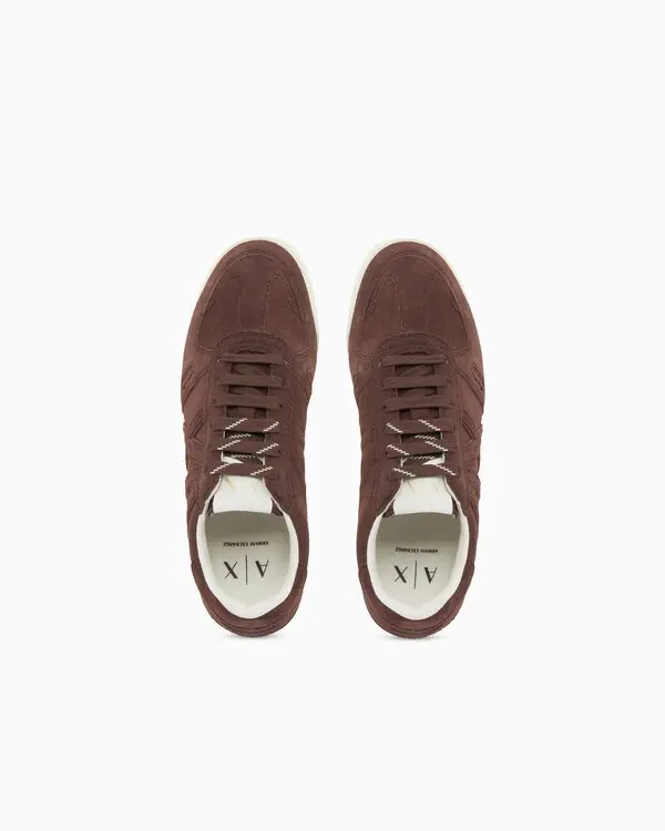 Armani Exchange Technical Fabric Sneakers - Brown