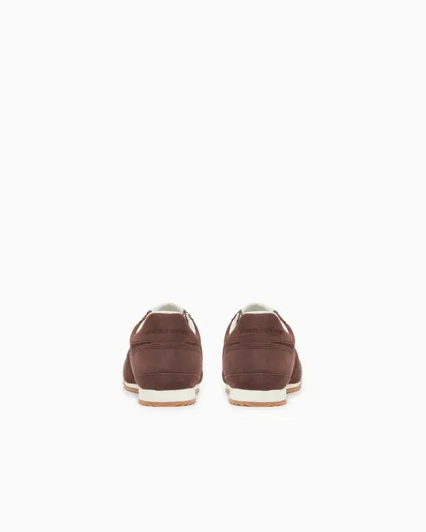 Armani Exchange Technical Fabric Sneakers - Brown