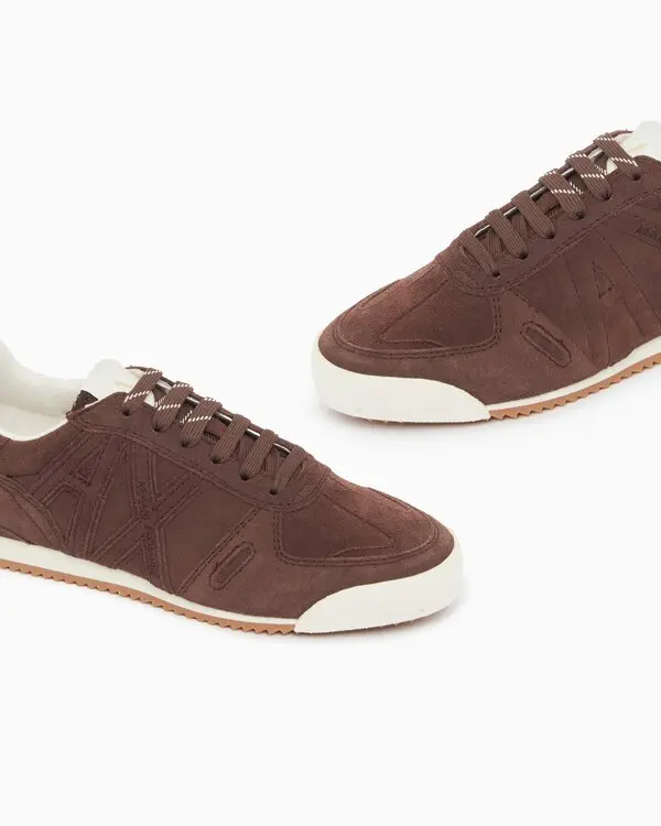Armani Exchange Technical Fabric Sneakers - Brown
