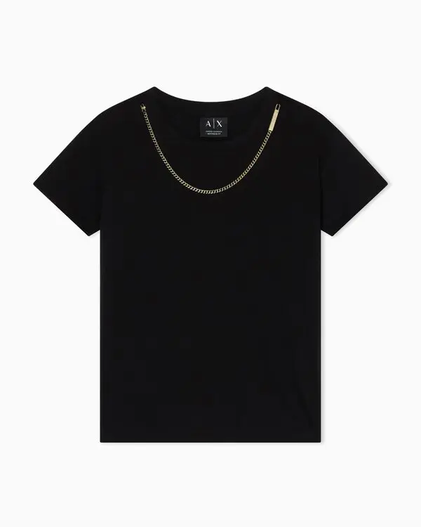 Armani Exchange Relaxed Fit T-shirt In Cotton Jersey