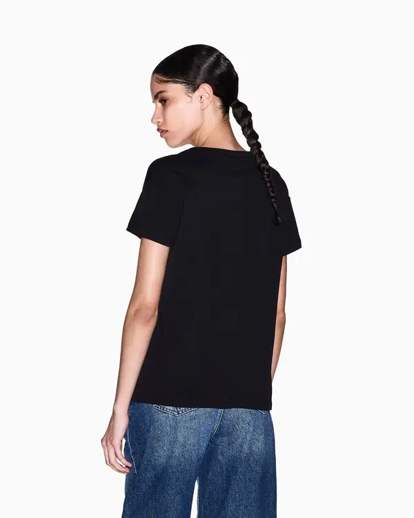 Armani Exchange Relaxed Fit T-shirt In Cotton Jersey