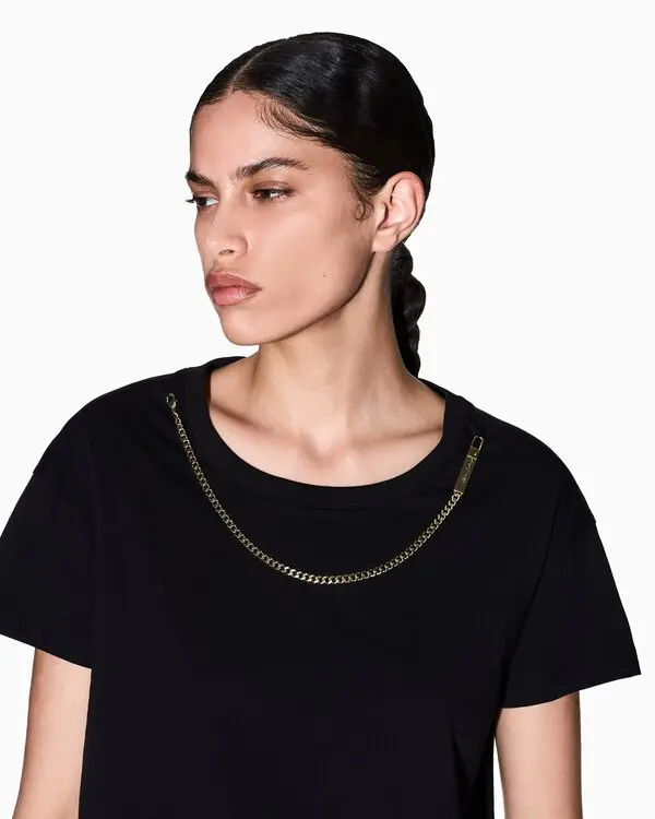 Armani Exchange Relaxed Fit T-shirt In Cotton Jersey