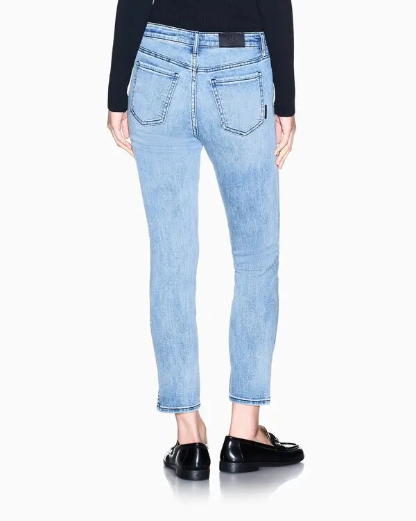 Armani Exchange Super Skinny Jeans In Indigo Stretch Denim