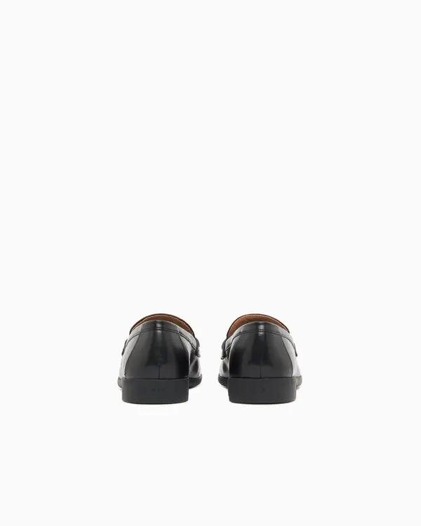 Armani Exchange Loafers In Technical Fabric - Black
