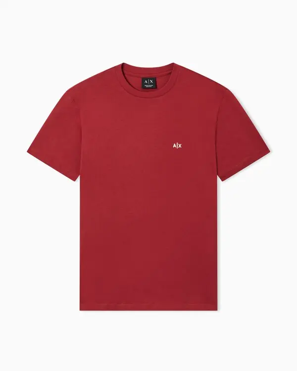 Armani Exchange Regular Fit T-shirt In Cotton Jersey - Red