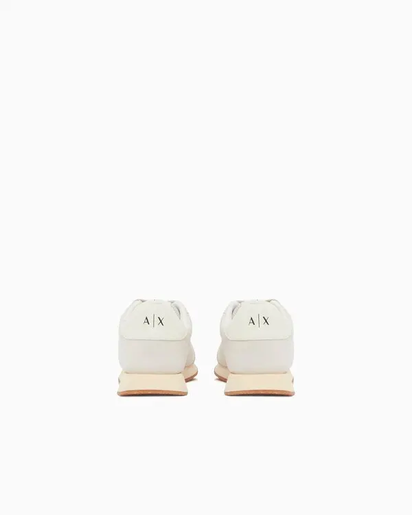 Armani Exchange Sneakers With Side Logo Band - White
