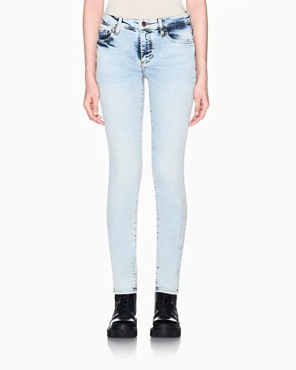 Armani Exchange Super Skinny Stretch Denim Jeans