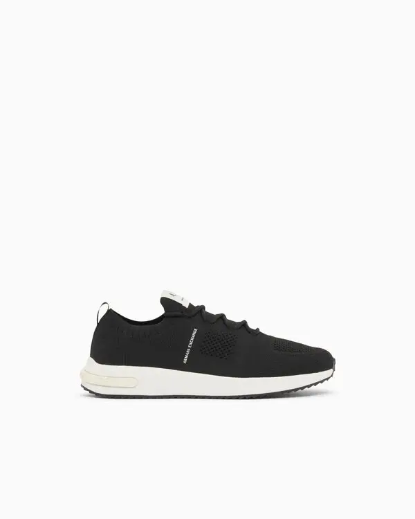 Armani Exchange Technical Fabric Sneakers - Black