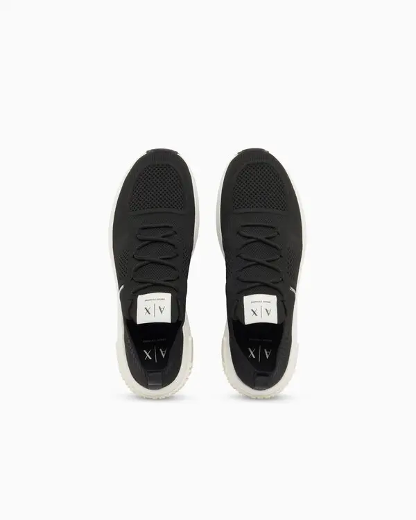 Armani Exchange Technical Fabric Sneakers - Black