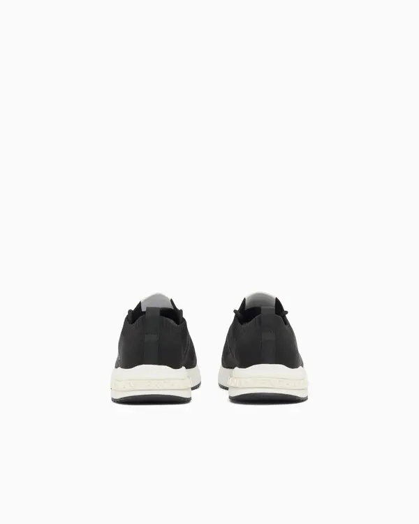 Armani Exchange Technical Fabric Sneakers - Black