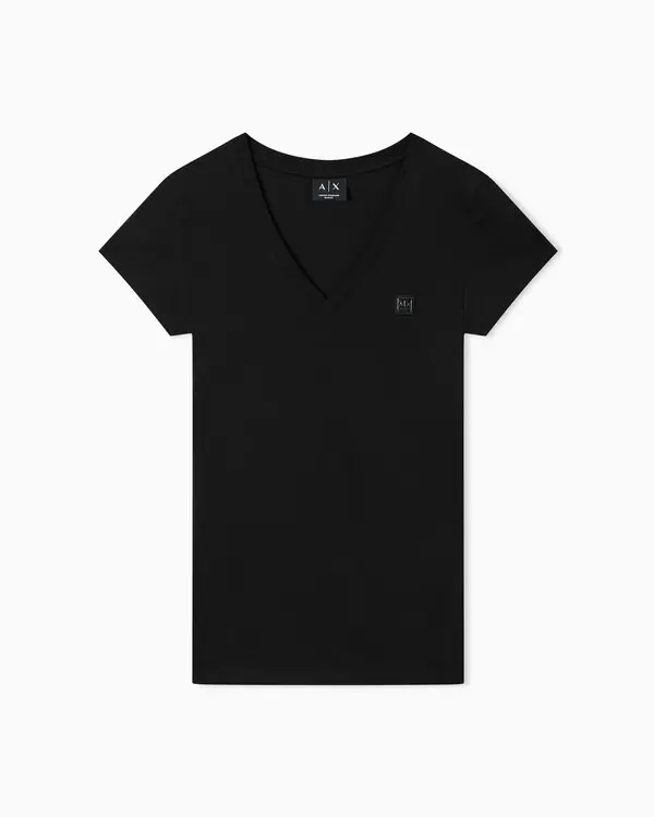Armani Exchange Slim Fit Cotton Jersey T-shirt - Black
