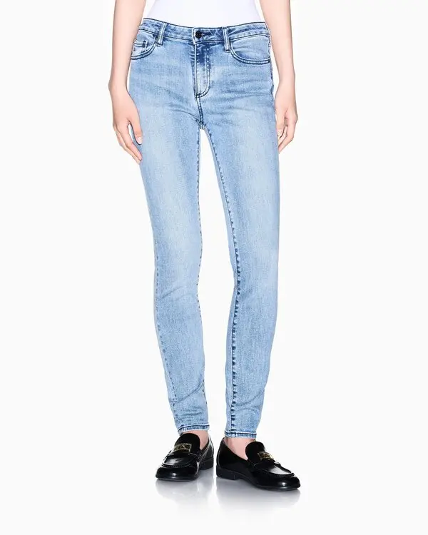 Armani Exchange Super Skinny Jeans In Stretch Denim
