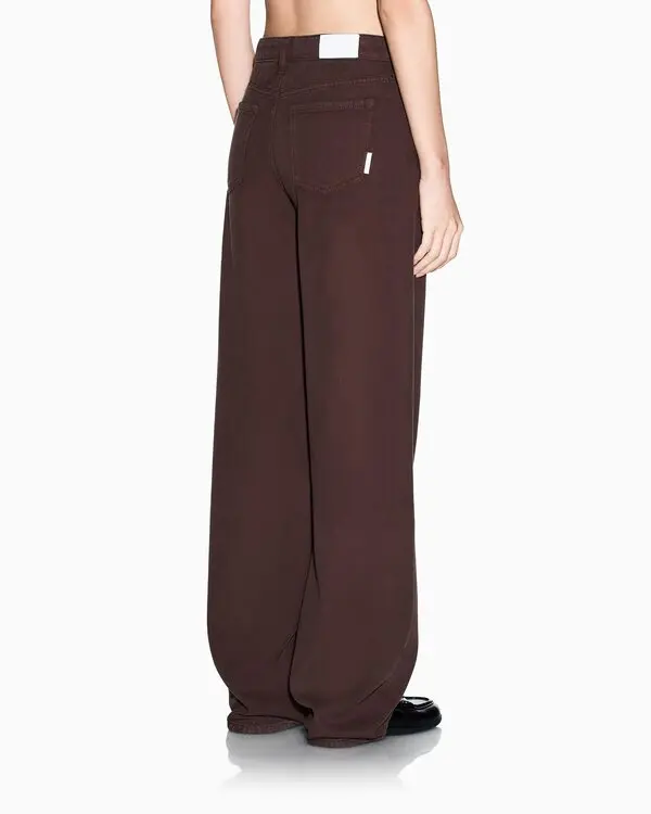 Armani Exchange Relaxed Fit Jeans In Garment Dyed Denim