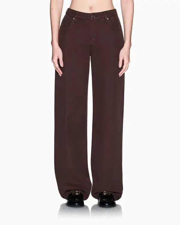 Armani Exchange Relaxed Fit Jeans In Garment Dyed Denim
