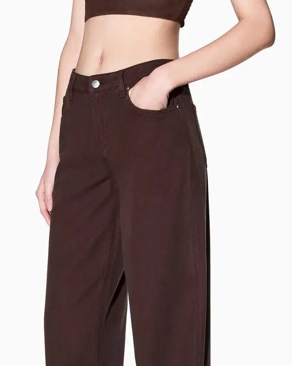 Armani Exchange Relaxed Fit Jeans In Garment Dyed Denim