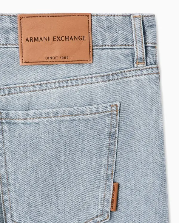 Armani Exchange Loose Fit Denim Gray Used Jeans