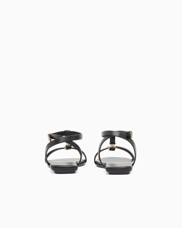 Armani Exchange Faux Leather Sandals