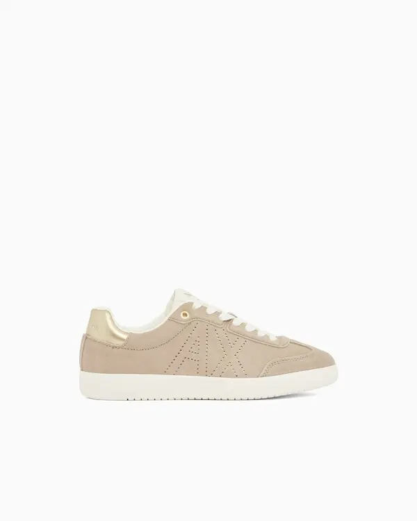 Armani Exchange Technical Fabric Sneakers - Beige