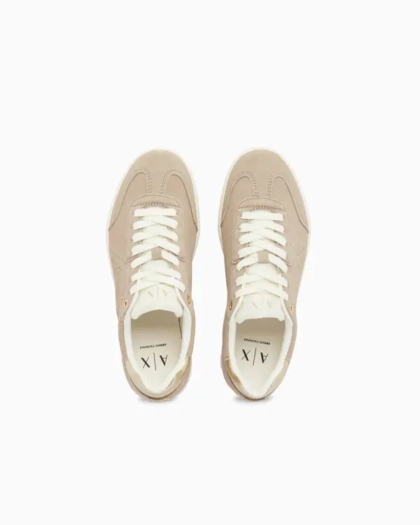 Armani Exchange Technical Fabric Sneakers - Beige