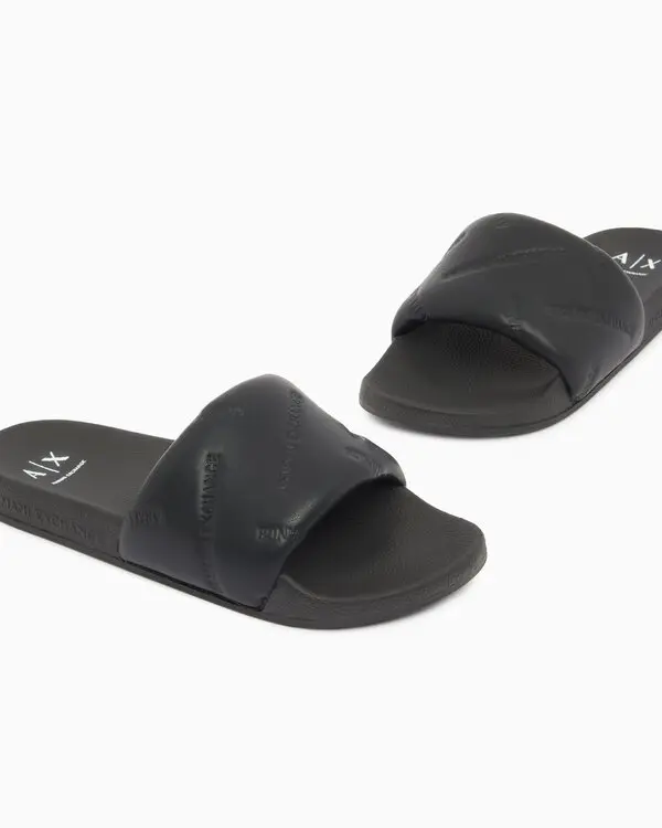 Armani Exchange Slides With Logo