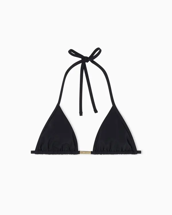 Armani Exchange Recycled Stretch Fabric Triangle Bikini Top