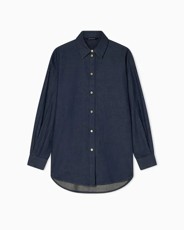 Armani Exchange Chambray Fabric Shirt
