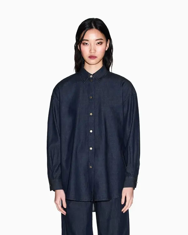 Armani Exchange Chambray Fabric Shirt
