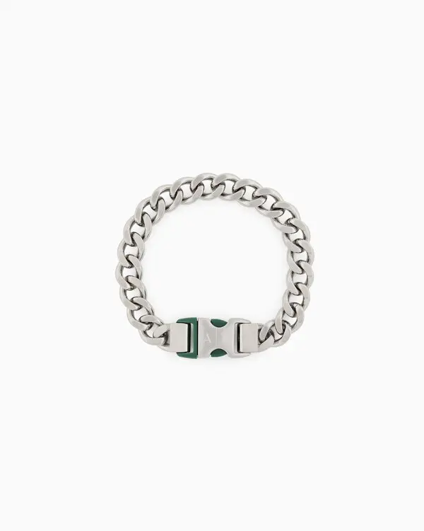 Armani Exchange Green Nylon Chain Bracelet