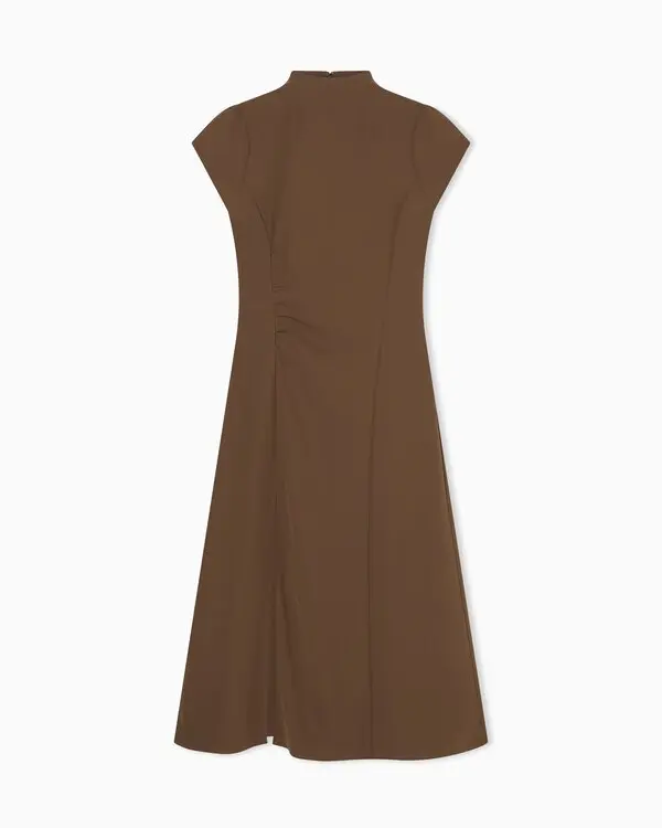Armani Exchange Short Dress In Mixed Fabric