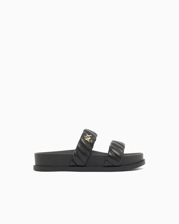 Armani Exchange Minimal Nappa Sandals