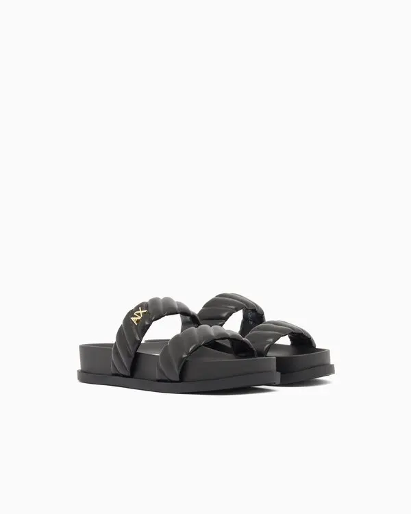 Armani Exchange Minimal Nappa Sandals