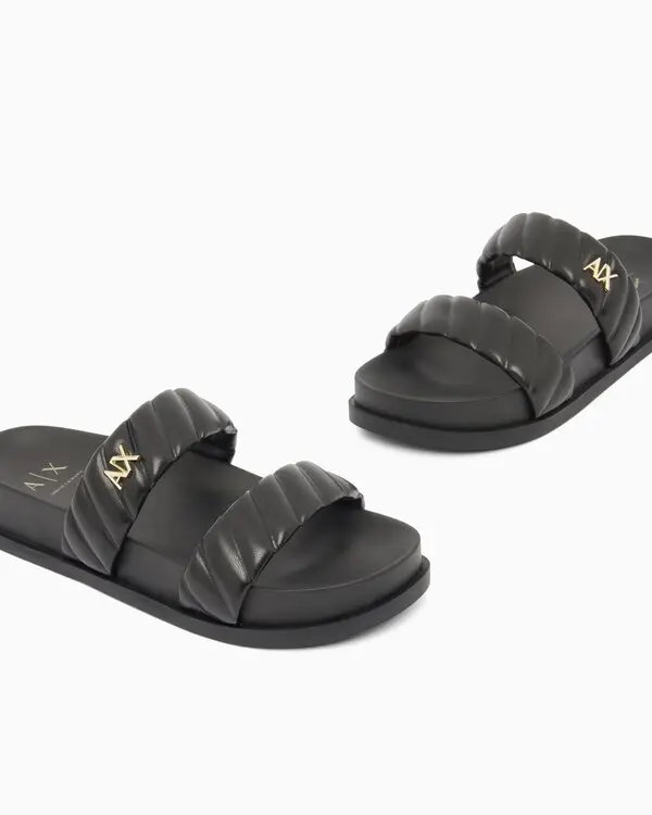 Armani Exchange Minimal Nappa Sandals