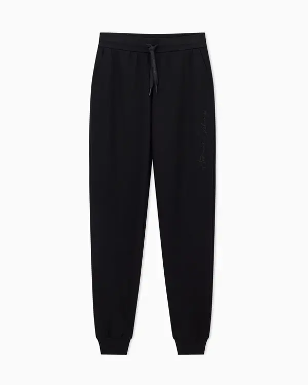 Armani Exchange Regular Fit Stretch Scuba Trousers - Black