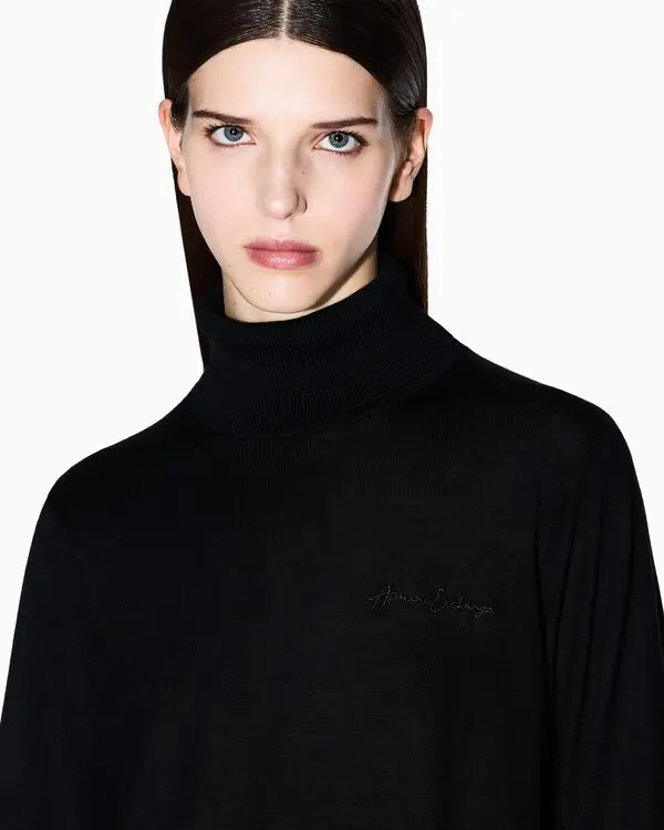 Armani Exchange Merino Turtleneck Sweater