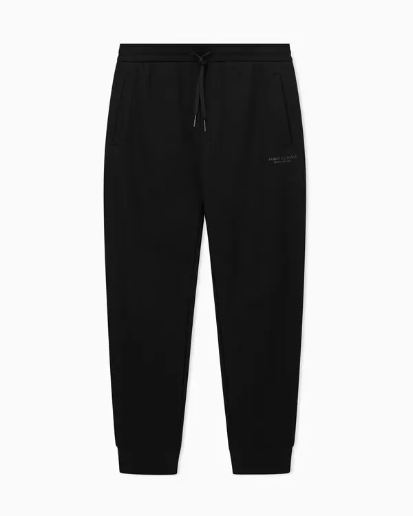 Armani Exchange Regular Fit Cotton French Terry Sweatpants - Black
